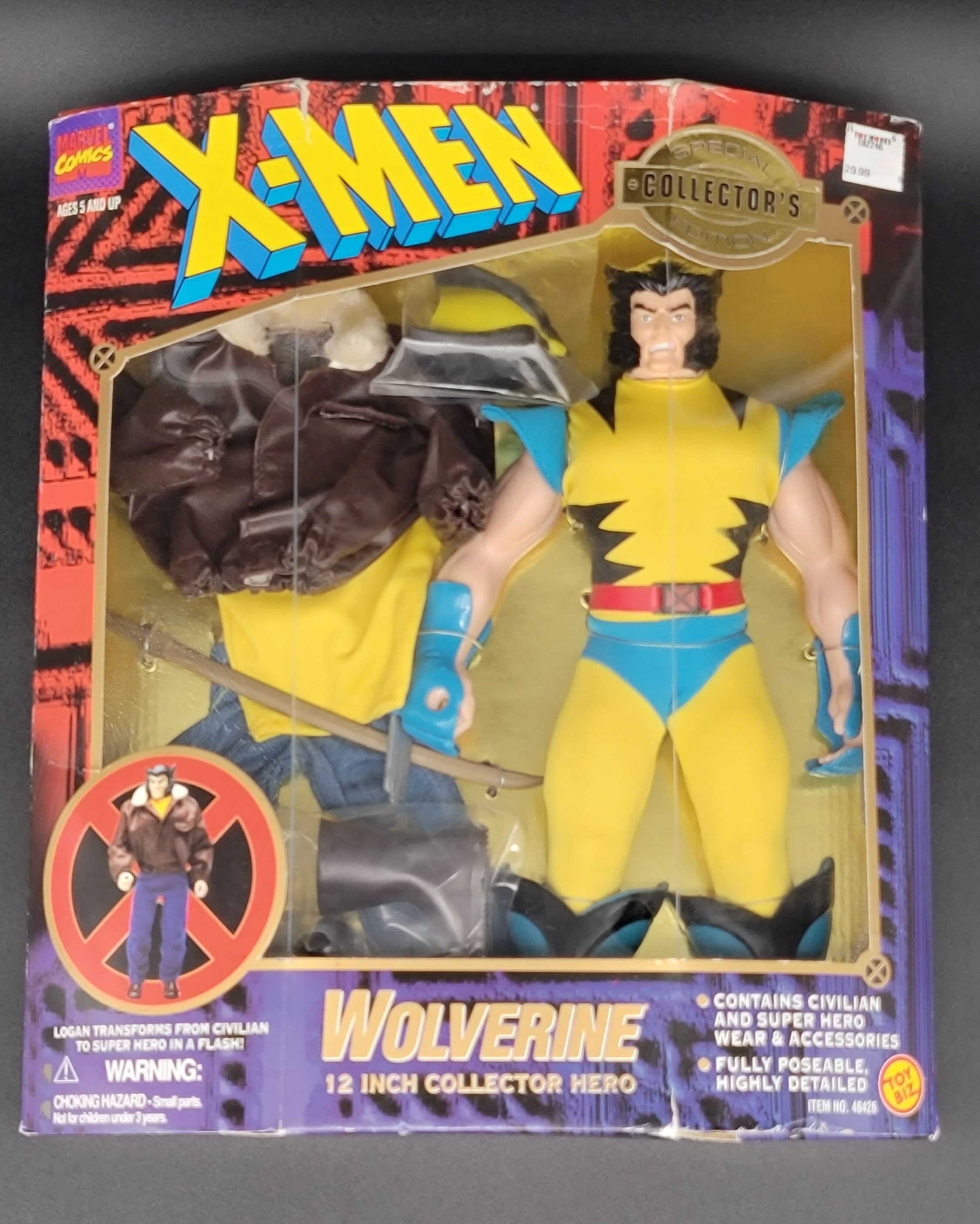 Wolverine 12" Collectors Edition 1995 Toybiz – Uncanny Toys & More